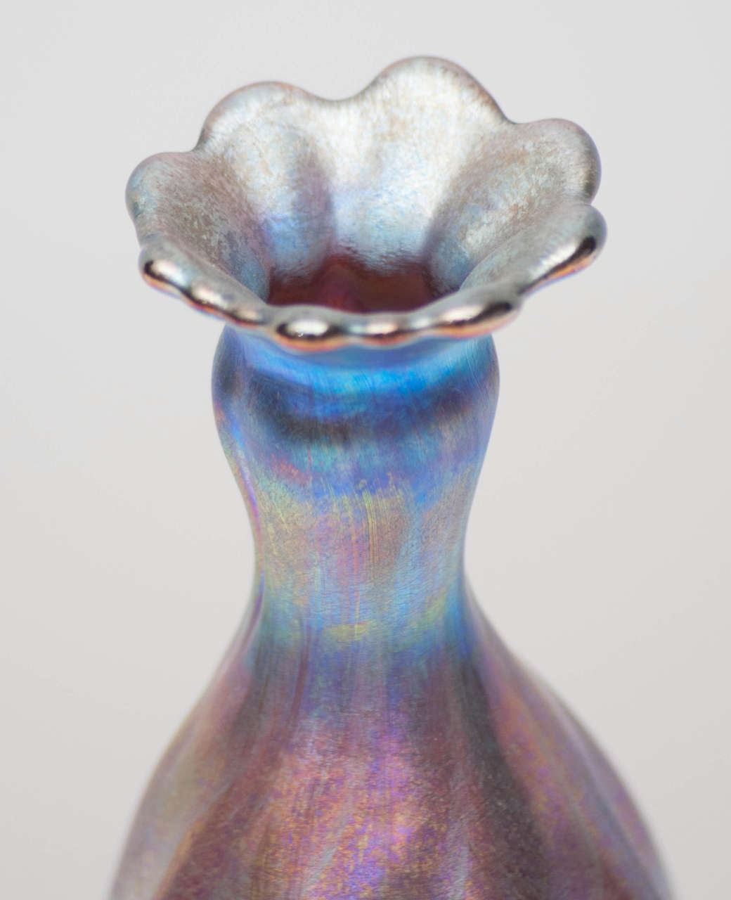 Iridescent Tiffany Favrile Glass Vase at 1stDibs