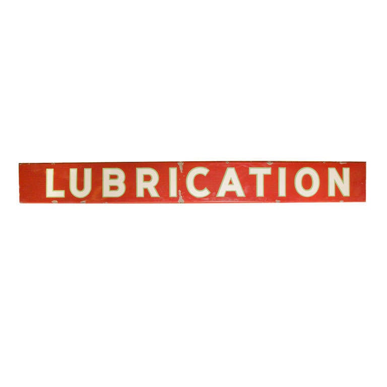 Circa 1930's Standard Oil Service Station "Lubrication" Sign at 1stDibs ...