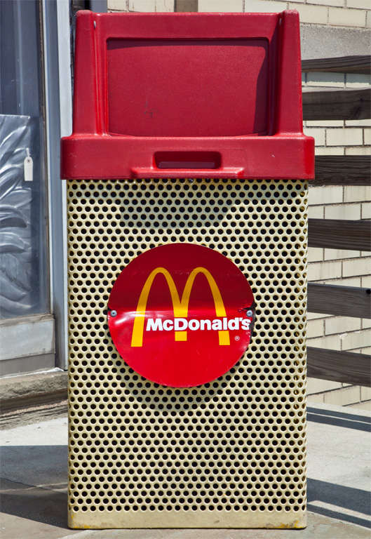 Vintage McDonald's Trash Bin at 1stDibs | mcdonalds trash can, mcdonald ...