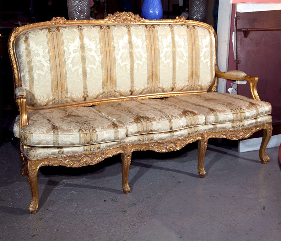 French Rococo Style Canapé at 1stDibs