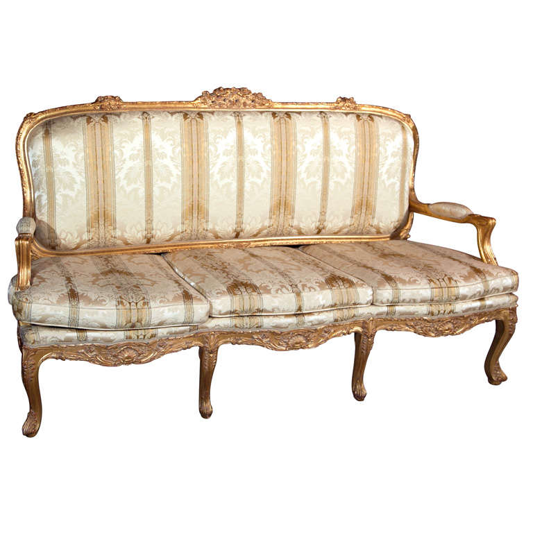 French Rococo Style Canapé at 1stDibs
