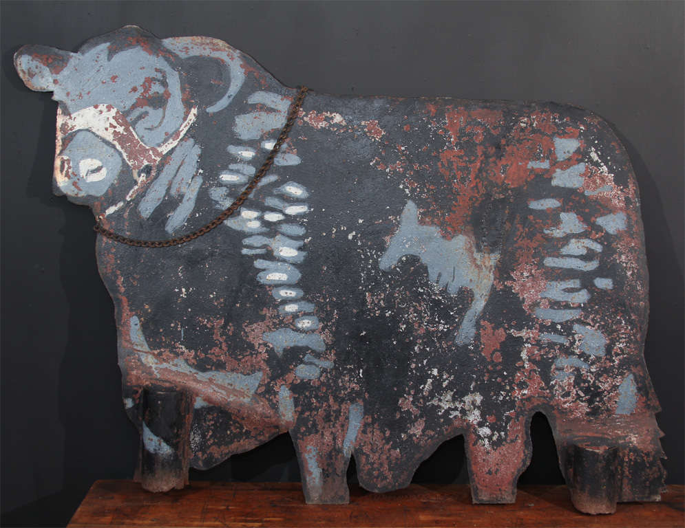 Texas Black Angus Ranch Sign at 1stDibs