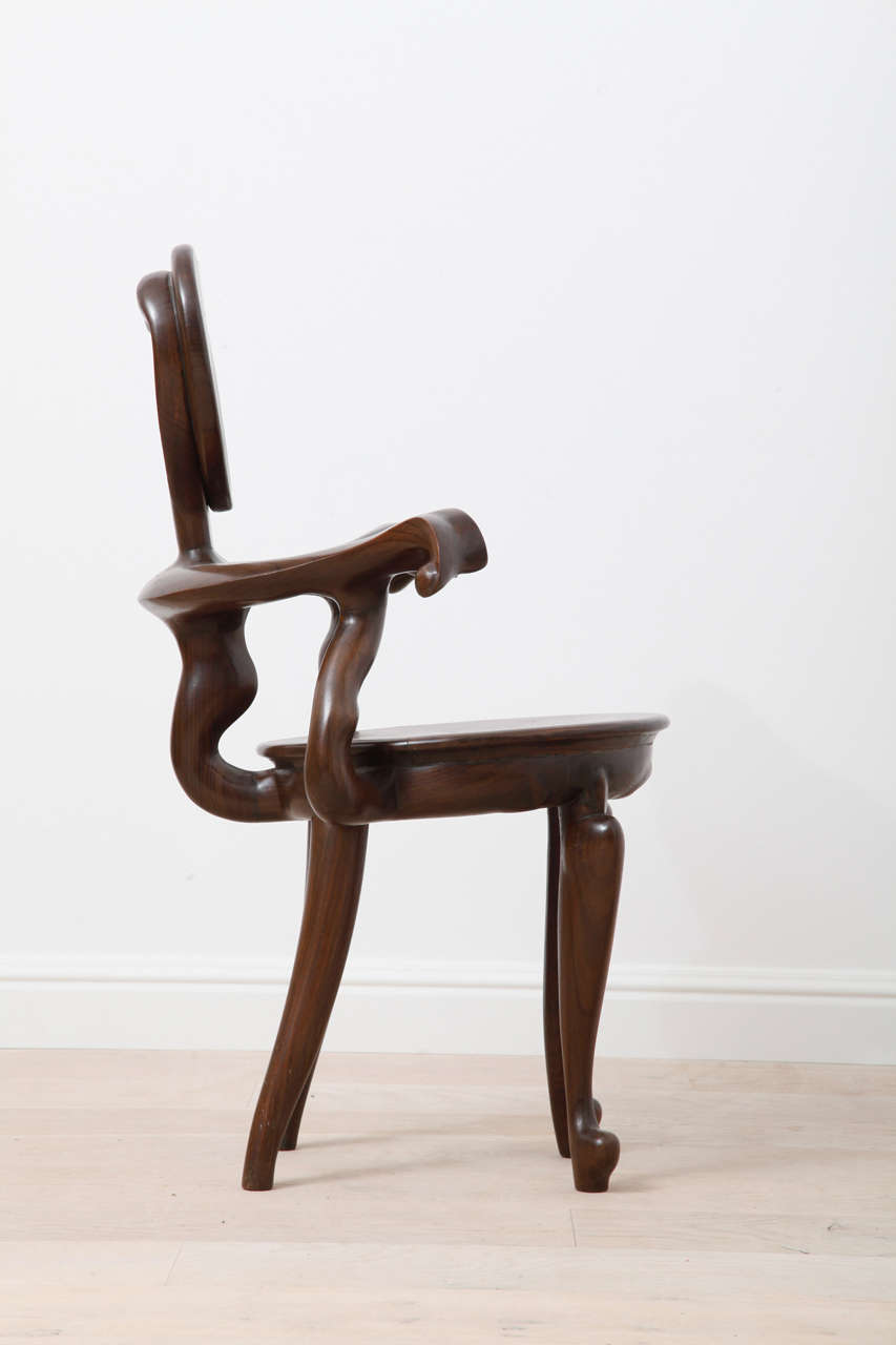 Gaudi Casa Calvet Easy Chair at 1stDibs | gaudi chair, casa calvet ...