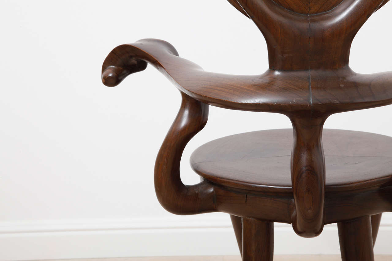 Gaudi Casa Calvet Easy Chair at 1stDibs | gaudi chair, casa calvet ...