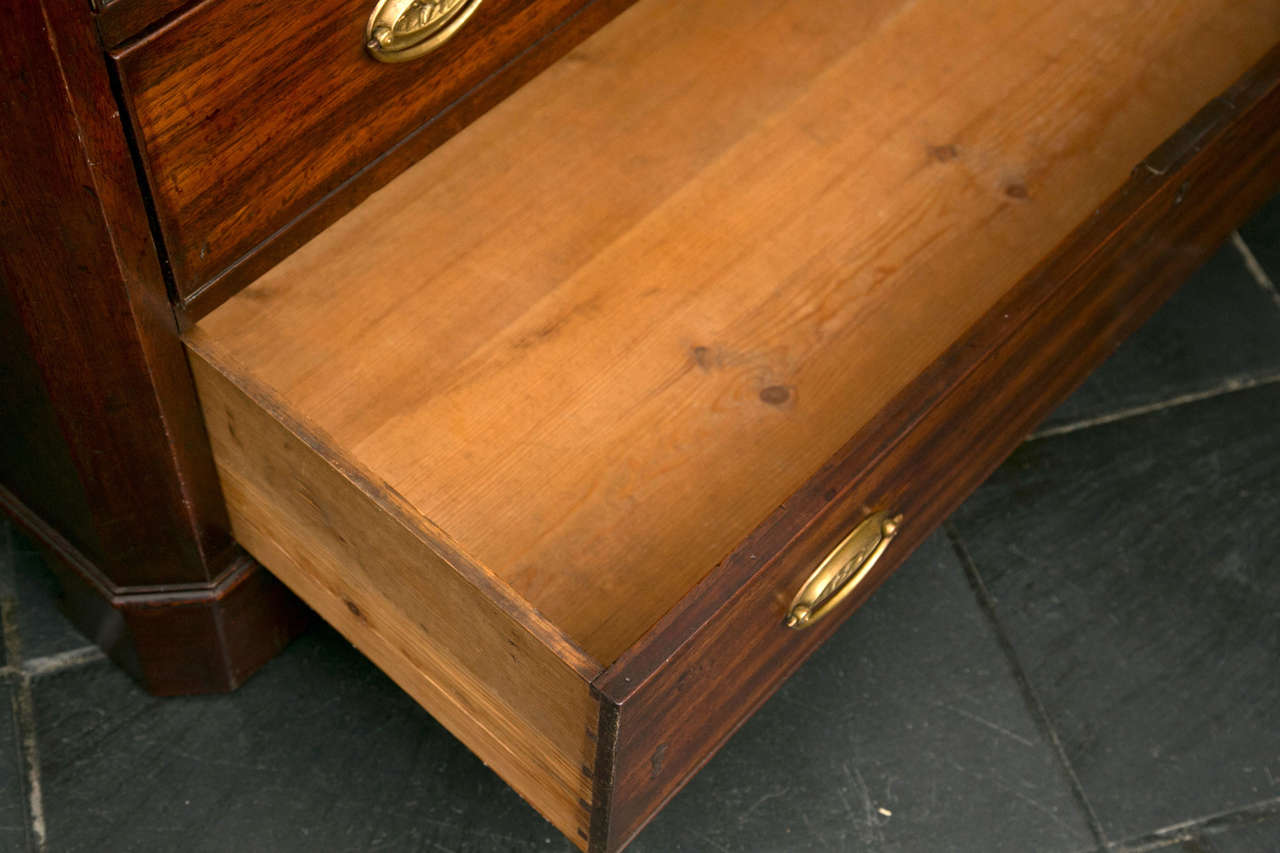 Mahogany Canted Corner Chest of Drawers at 1stDibs | canted corners ...