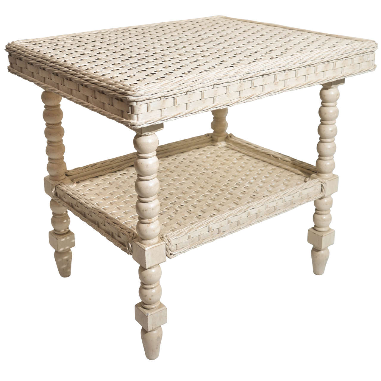 Wicker Table at 1stDibs