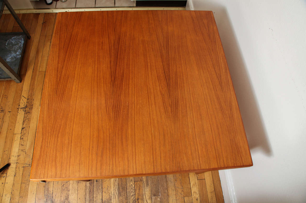 Danish Midcentury Sap Walnut Game Table at 1stDibs