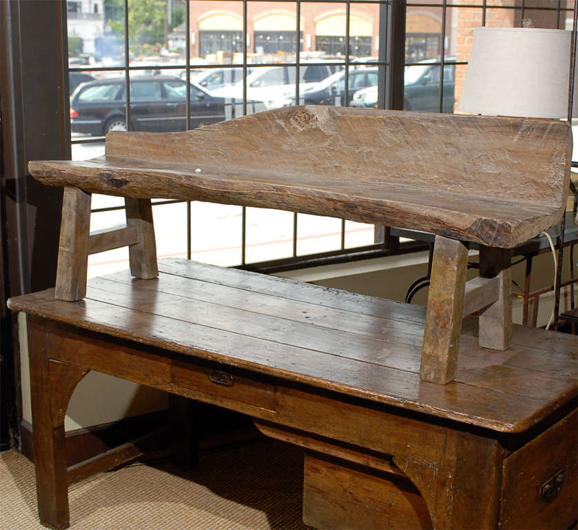 Organic Rustic Bench at 1stDibs