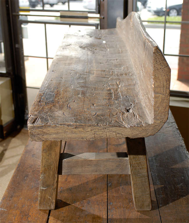 Organic Rustic Bench at 1stDibs