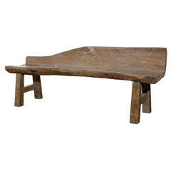 Organic Rustic Bench at 1stDibs