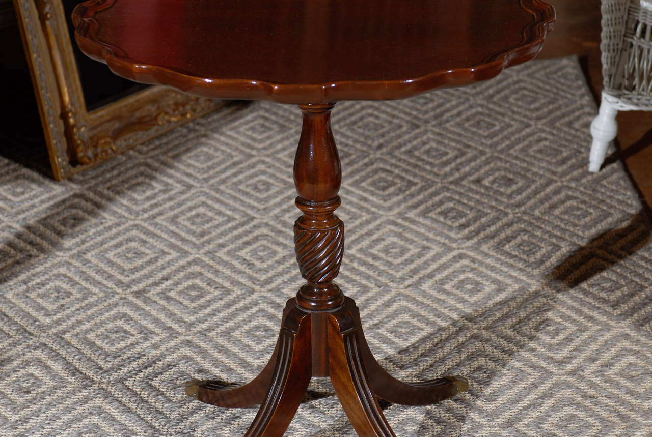 Scalloped Side Table For Sale at 1stDibs