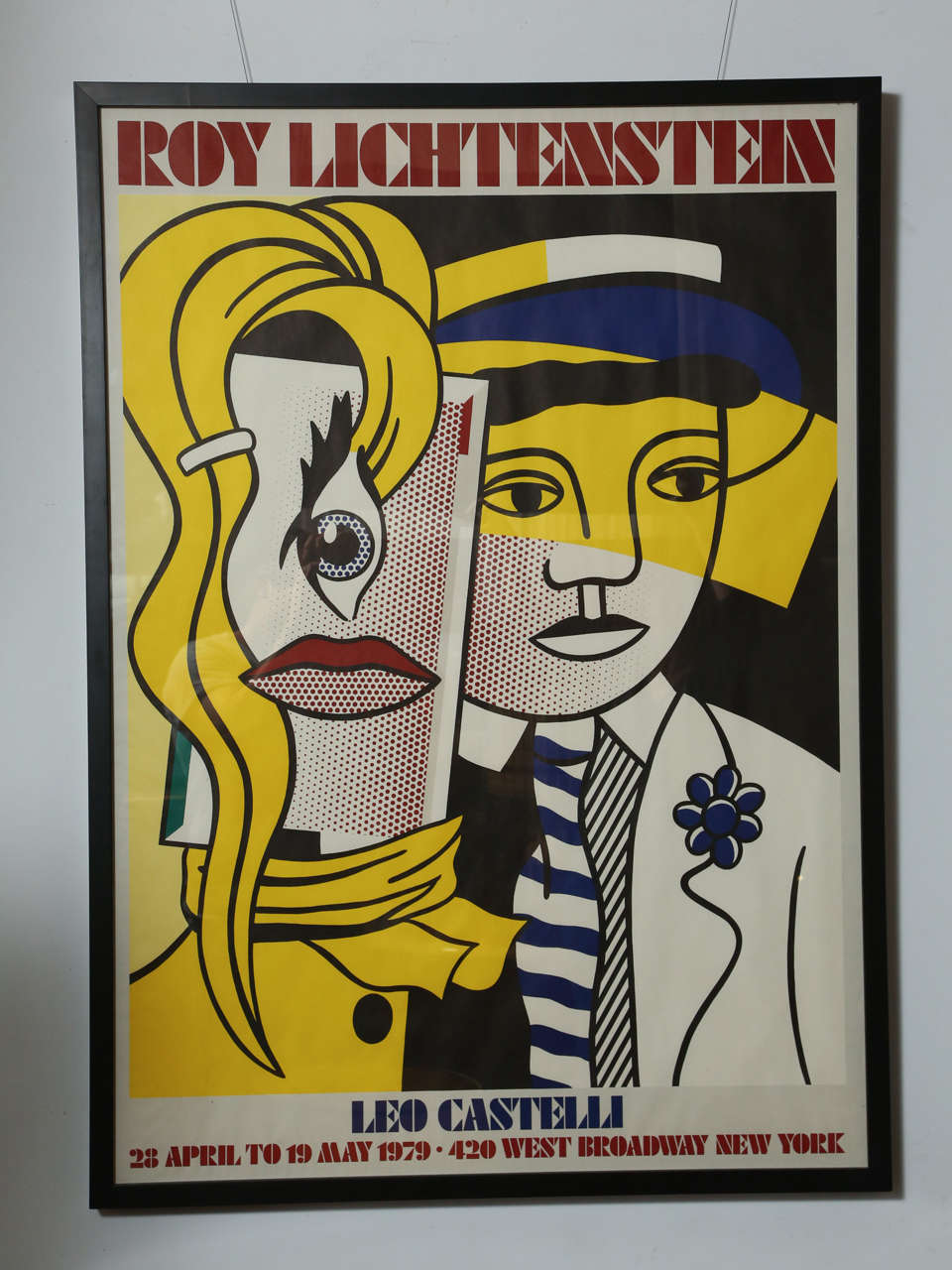 Large Lichtenstein Poster for Leo Castelli Gallery Exhibition at ...