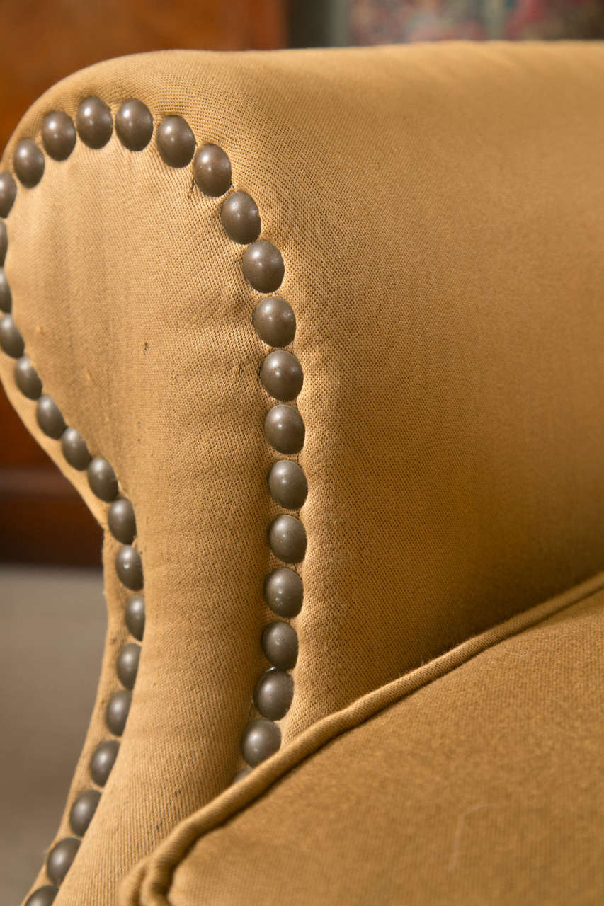 Pair of Overstuffed Oversized Arm Lounge Chairs at 1stDibs