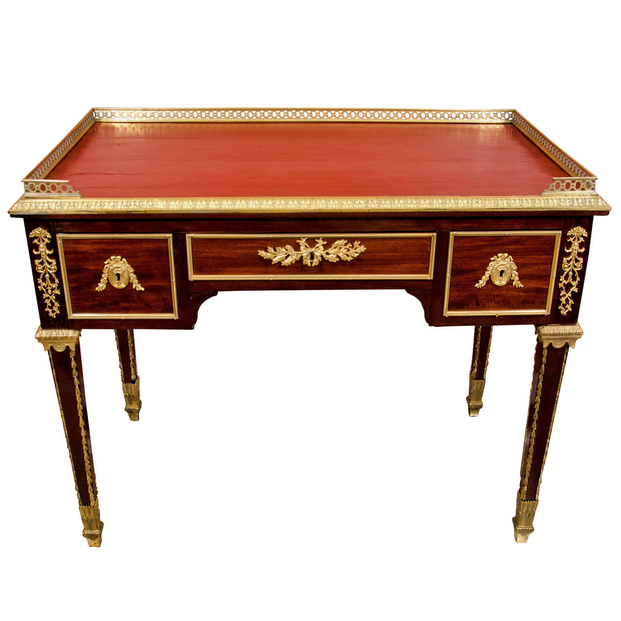 Fine French Louis XVI Bureau Plat at 1stDibs