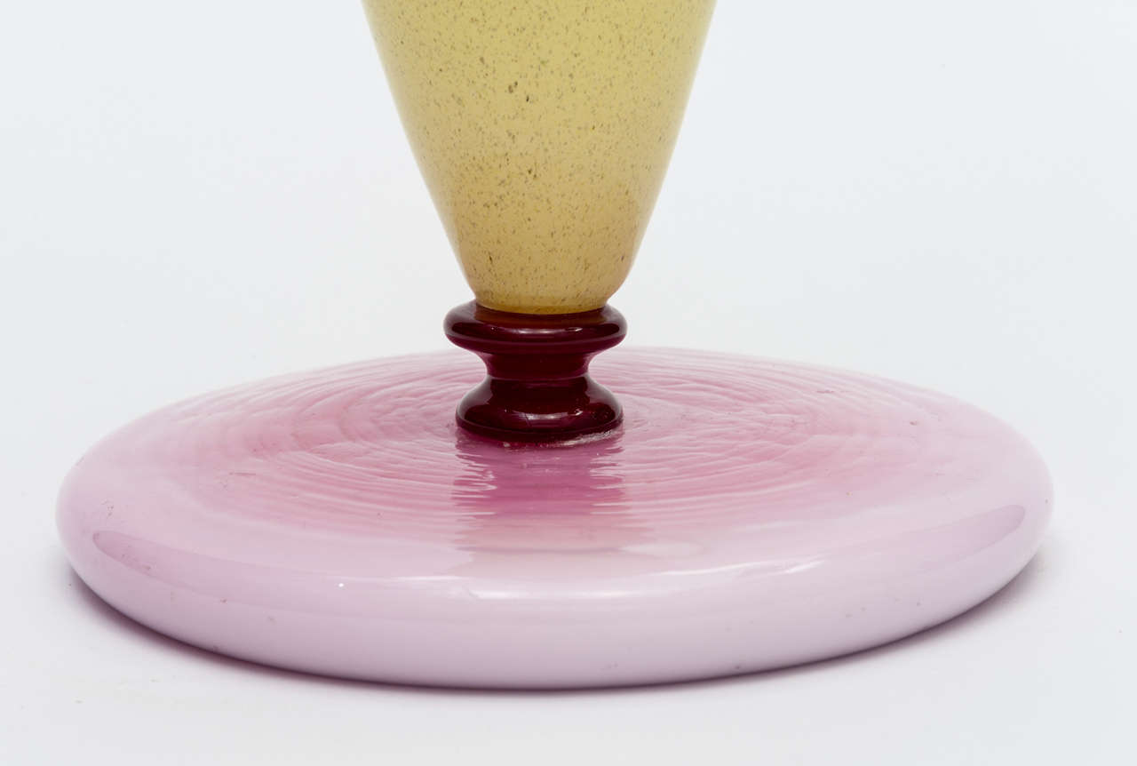 Peter Shire Murano glass object "Eggs on a Raft", England circa 1988 ...