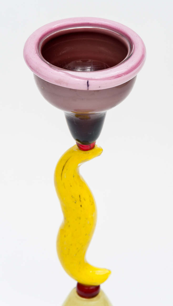 Peter Shire Murano glass object "Eggs on a Raft", England circa 1988 ...