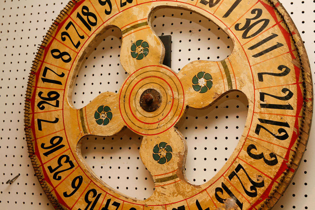 Original H.C Evans Carnival Game Wheel at 1stDibs