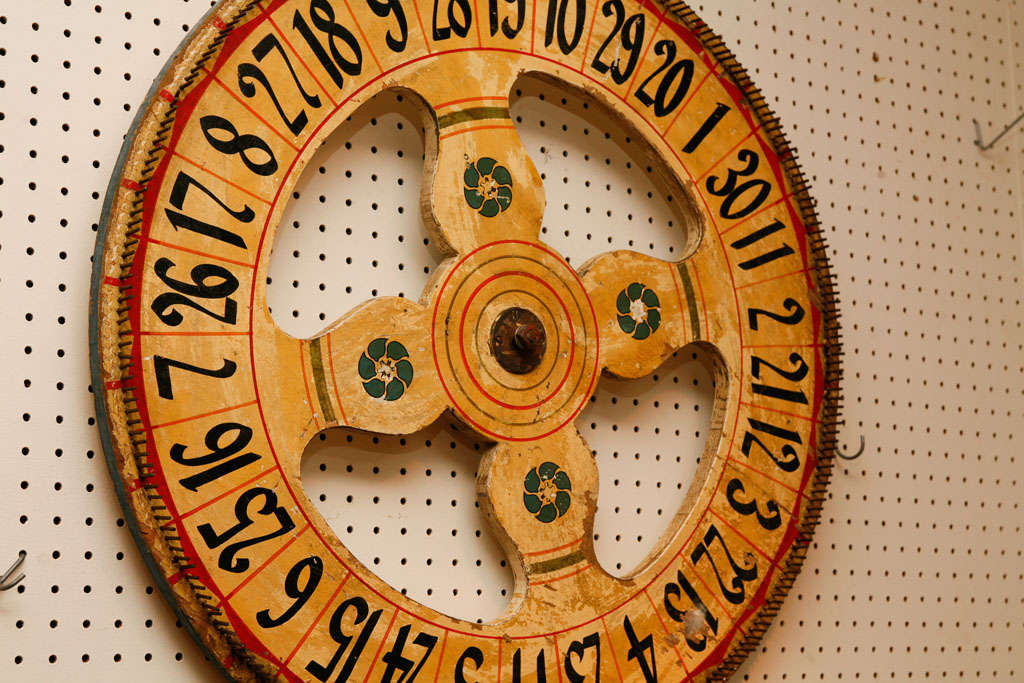 Original H.C Evans Carnival Game Wheel at 1stDibs