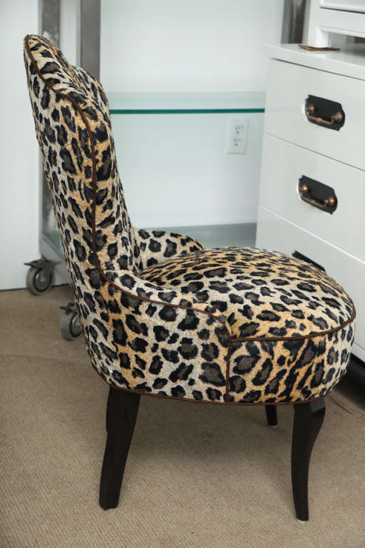 Pair of Faux Leopard Bedroom Chairs at 1stDibs | leopard chairs ...