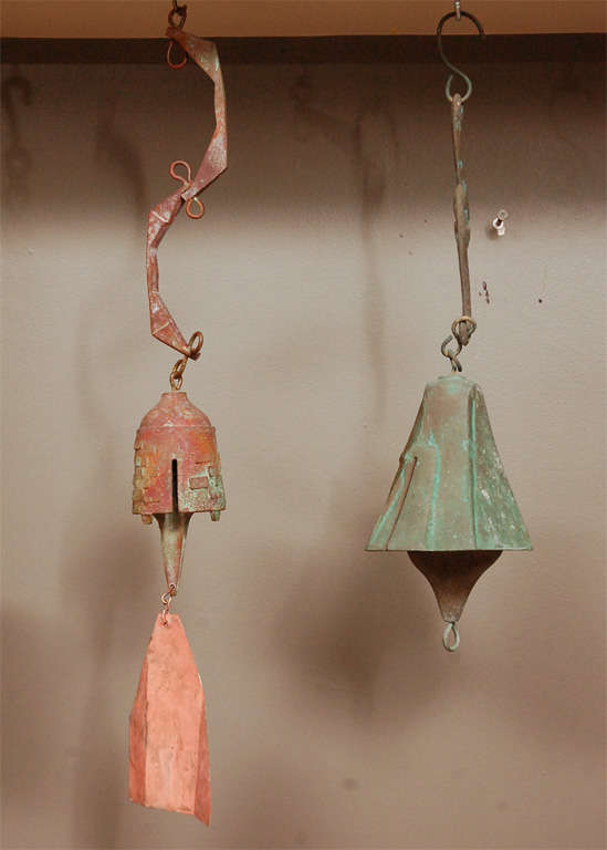 Set Of 3 Paolo Soleri Bronze "Windbells" at 1stDibs