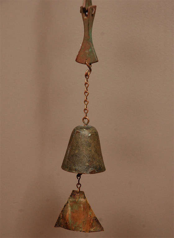 Set Of 3 Paolo Soleri Bronze "Windbells" at 1stDibs