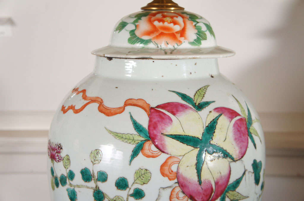 Pair of Chinese Porcelain Lamps at 1stDibs