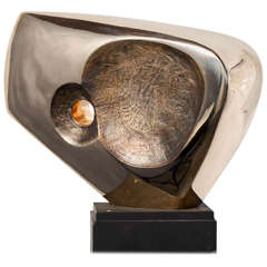 Gold bronze sculpture by Johannes Scheer For Sale at 1stDibs
