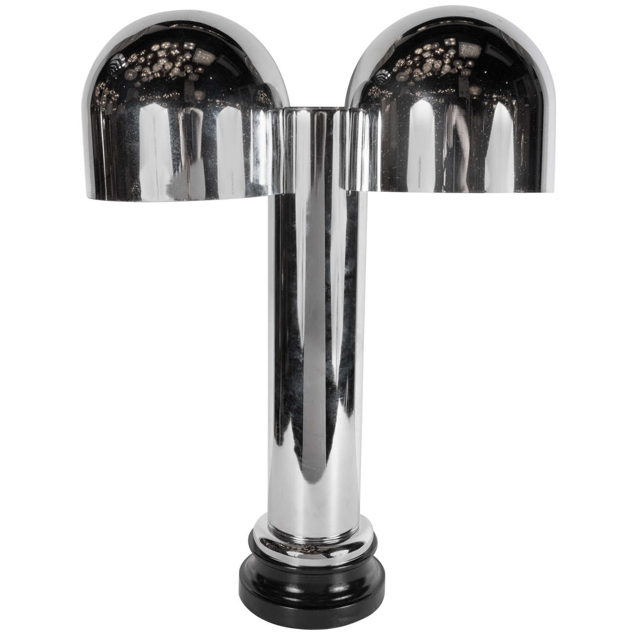 Distinguished Mid-Century Modernist Double Arch Form Table Lamp at 1stDibs