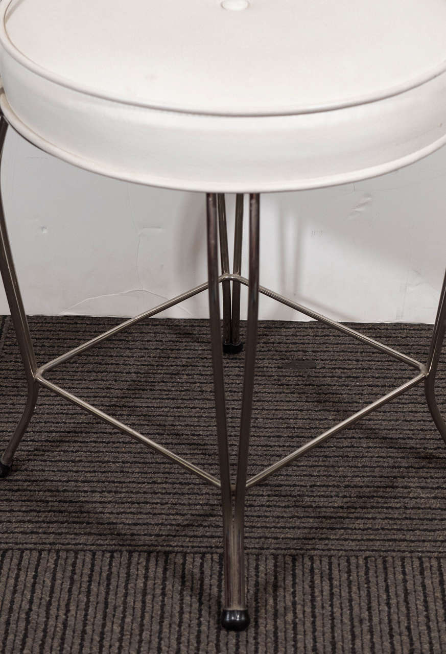 Pair of Vanity Stools with White Seats by George Koch Sons, Inc. at ...