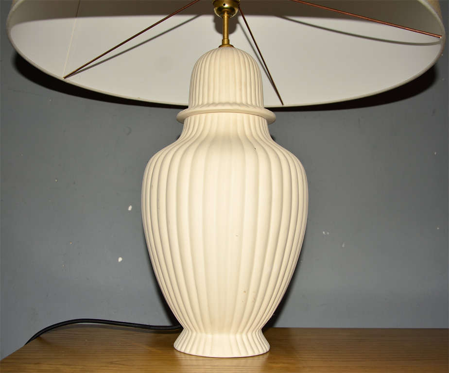 Two 1980s Ceramic Lamps For Sale at 1stDibs
