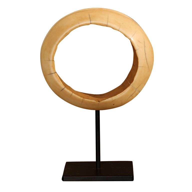 African Carved Ivory Bangle at 1stDibs