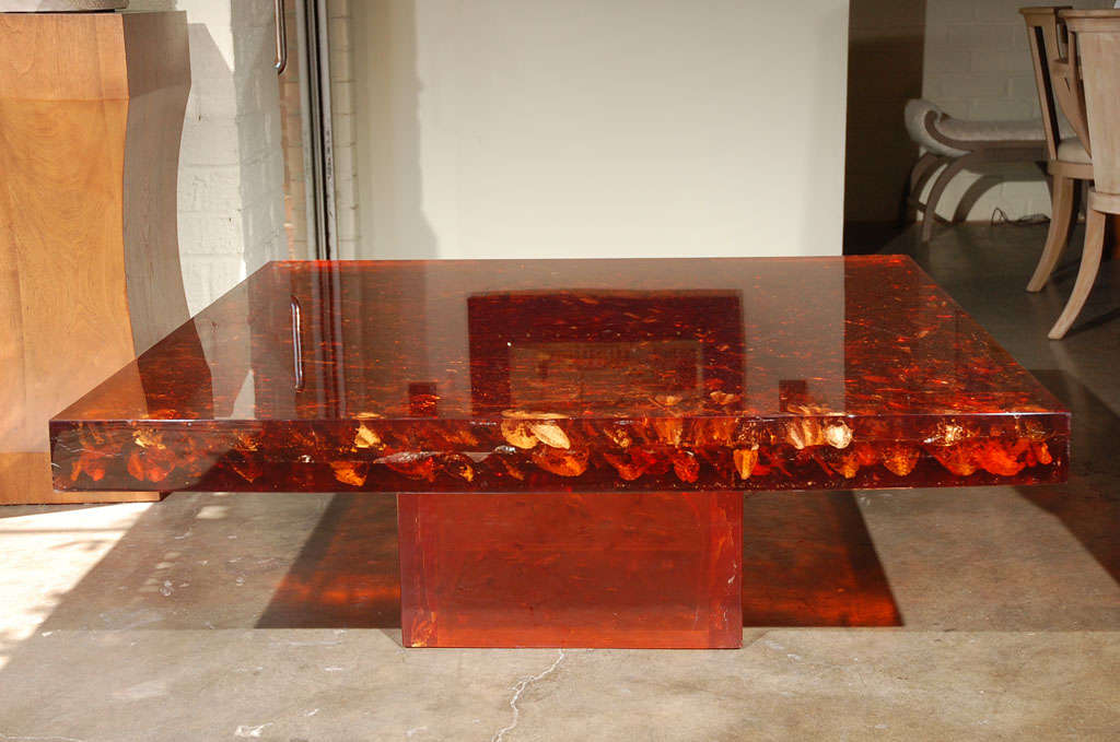 Large Acrylic Cocktail Table at 1stDibs