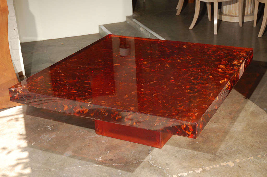 Large Acrylic Cocktail Table at 1stDibs