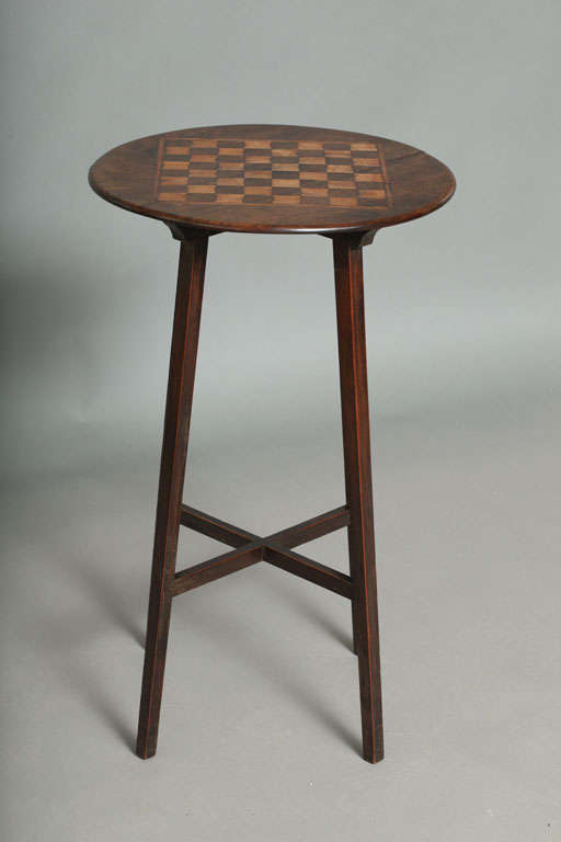 Edwardian Rosewood and Sycamore Checker and Chess Table at 1stDibs