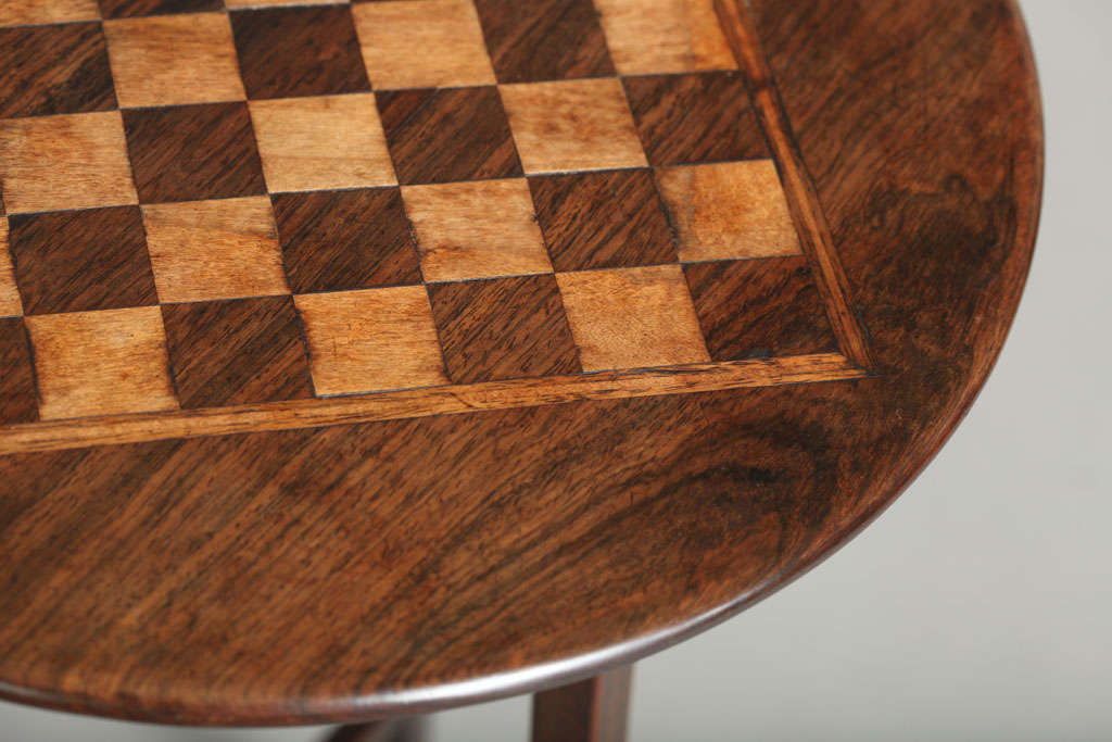 Edwardian Rosewood and Sycamore Checker and Chess Table at 1stDibs