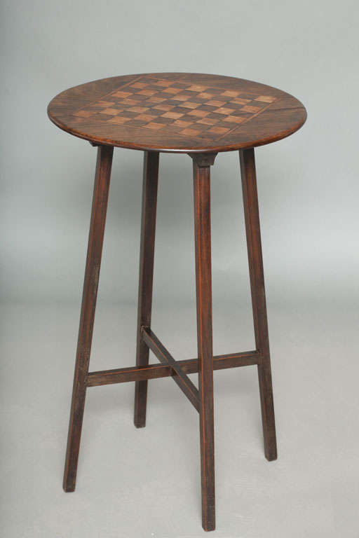 Edwardian Rosewood and Sycamore Checker and Chess Table at 1stDibs