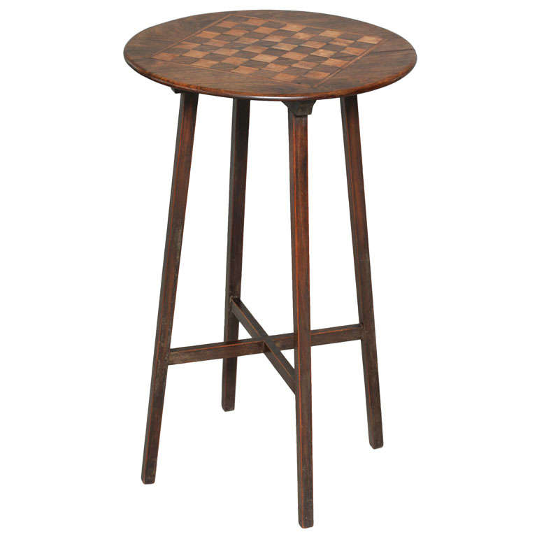 Edwardian Rosewood and Sycamore Checker and Chess Table at 1stDibs