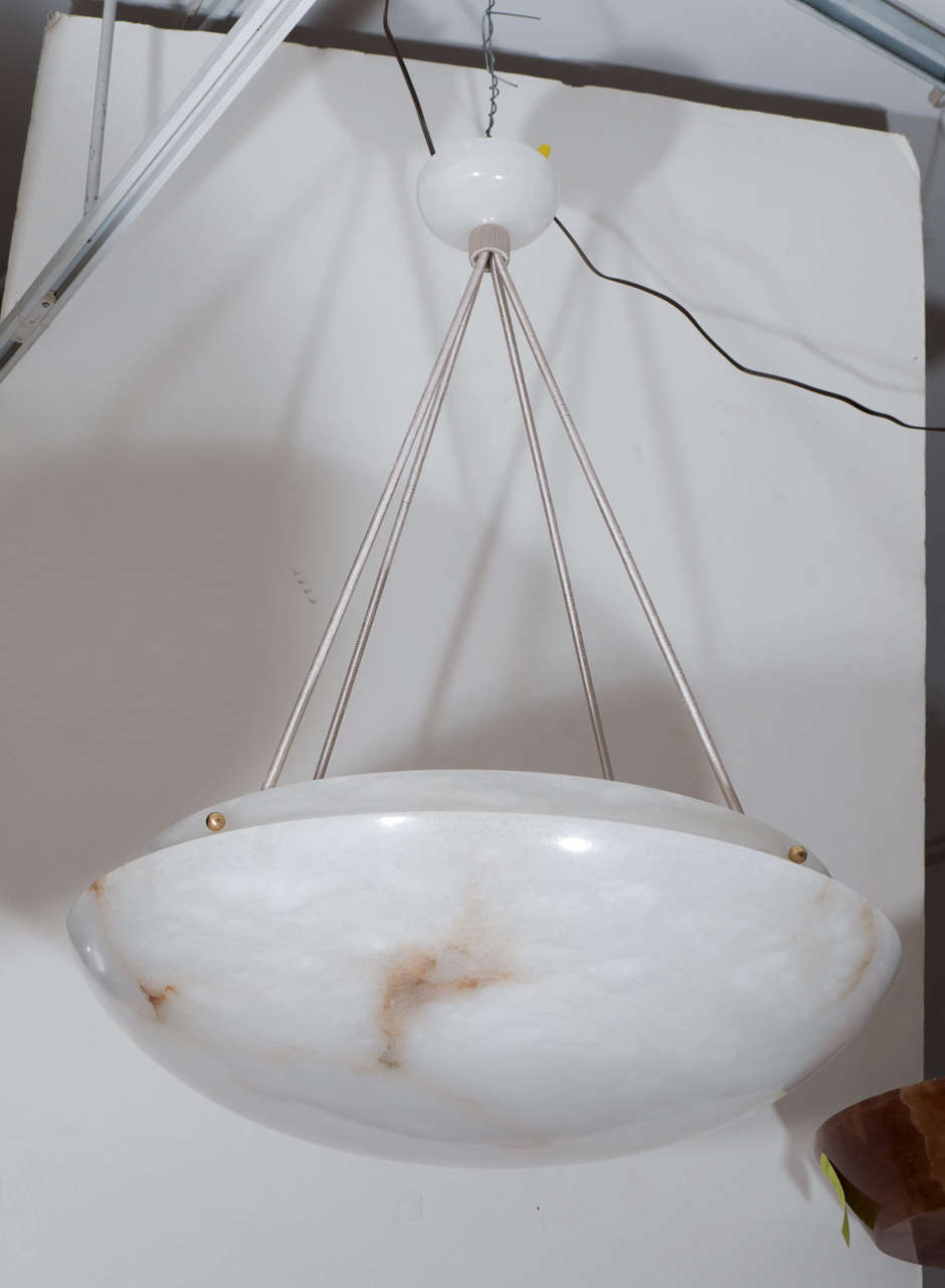 Alabaster Light Fixture at 1stDibs