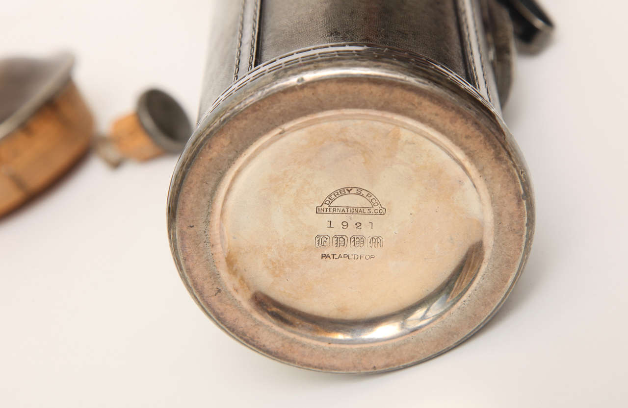 Golf Cocktail Shaker and Matching Golf Bag Cups at 1stDibs