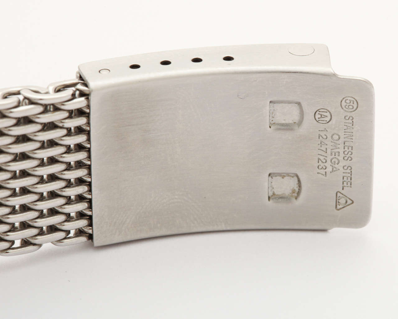 Omega Stainless Steel Seamaster Wristwatch on Shark Mesh Bracelet circa ...