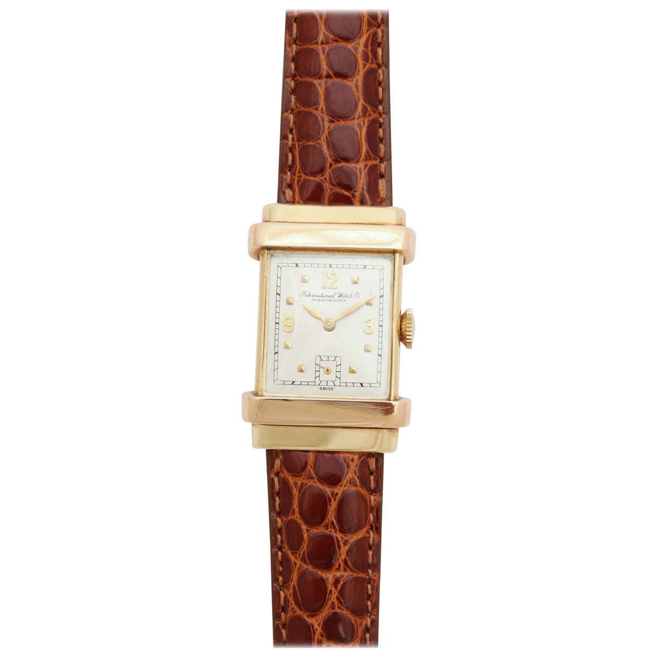 Very Rare Two-Tone IWC "Top Hat" For Sale at 1stDibs
