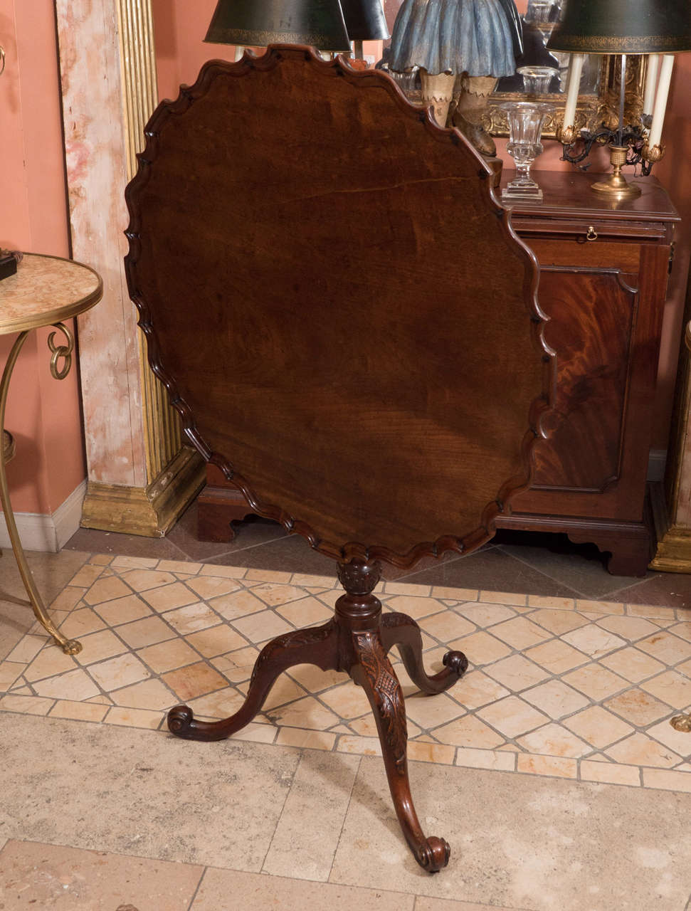 Large George II Carved Pie Crust Table at 1stDibs