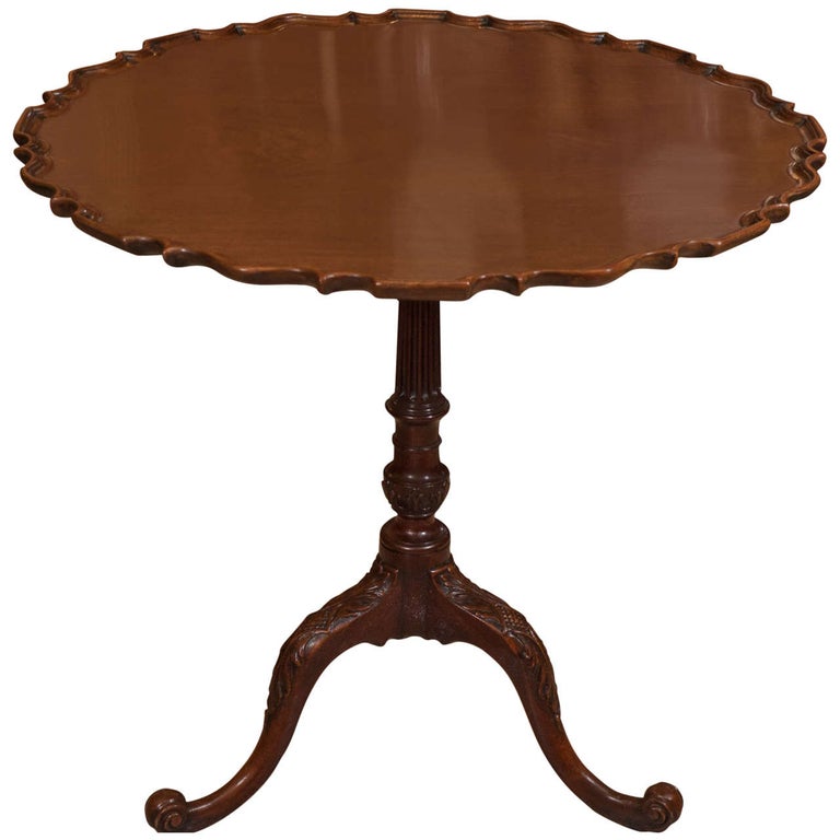 Large George II Carved Pie Crust Table at 1stDibs