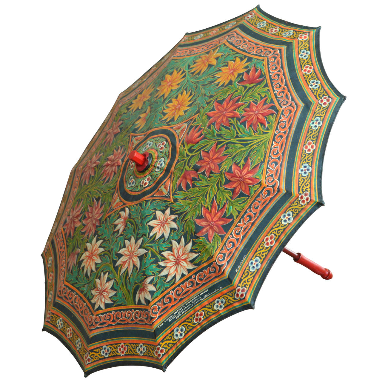 Vintage Nepalese Parasol For Sale at 1stDibs
