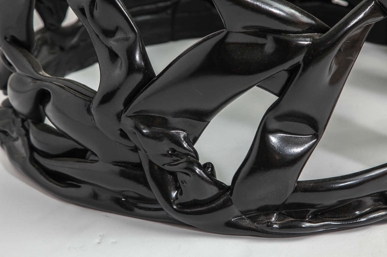 Sculptural Mid-Century Ribbon Coffee Table at 1stDibs