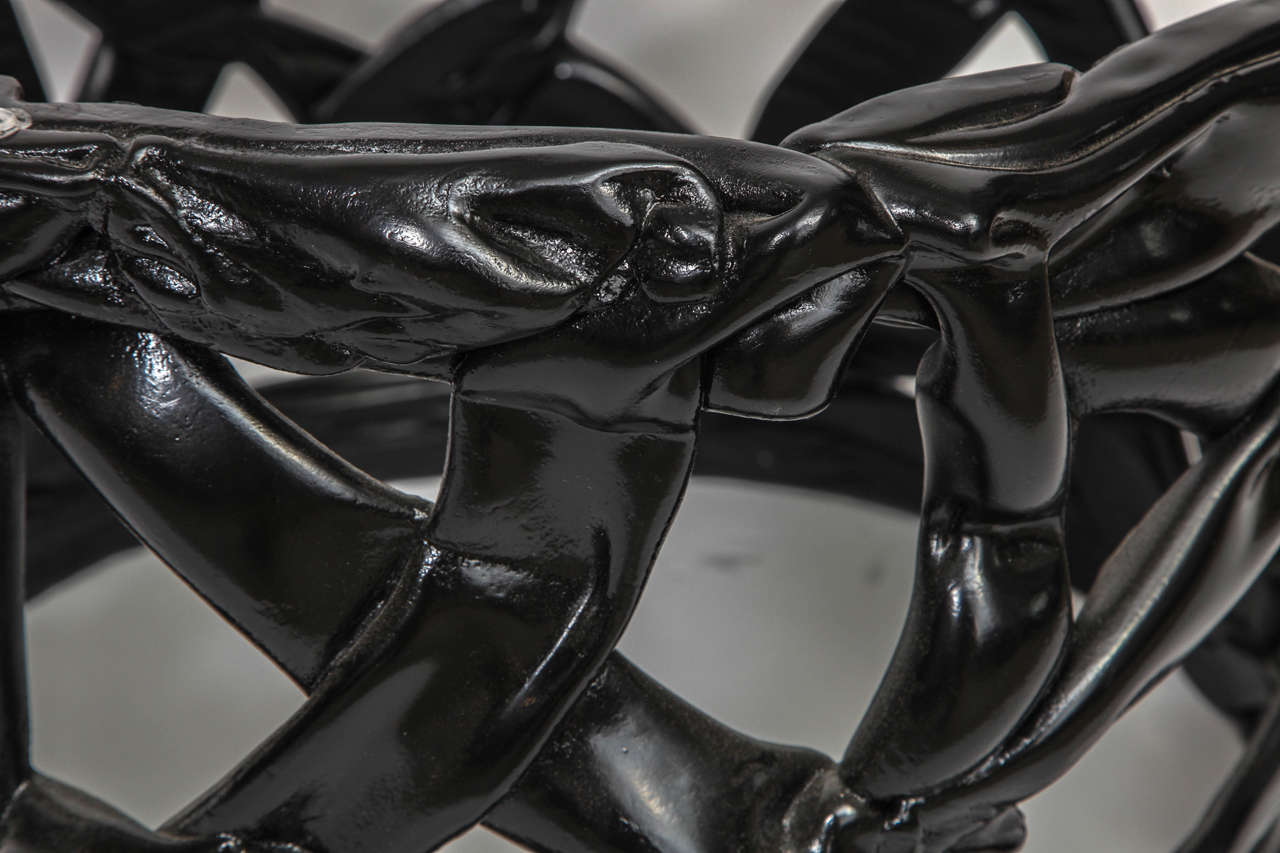 Sculptural Mid-Century Ribbon Coffee Table at 1stDibs