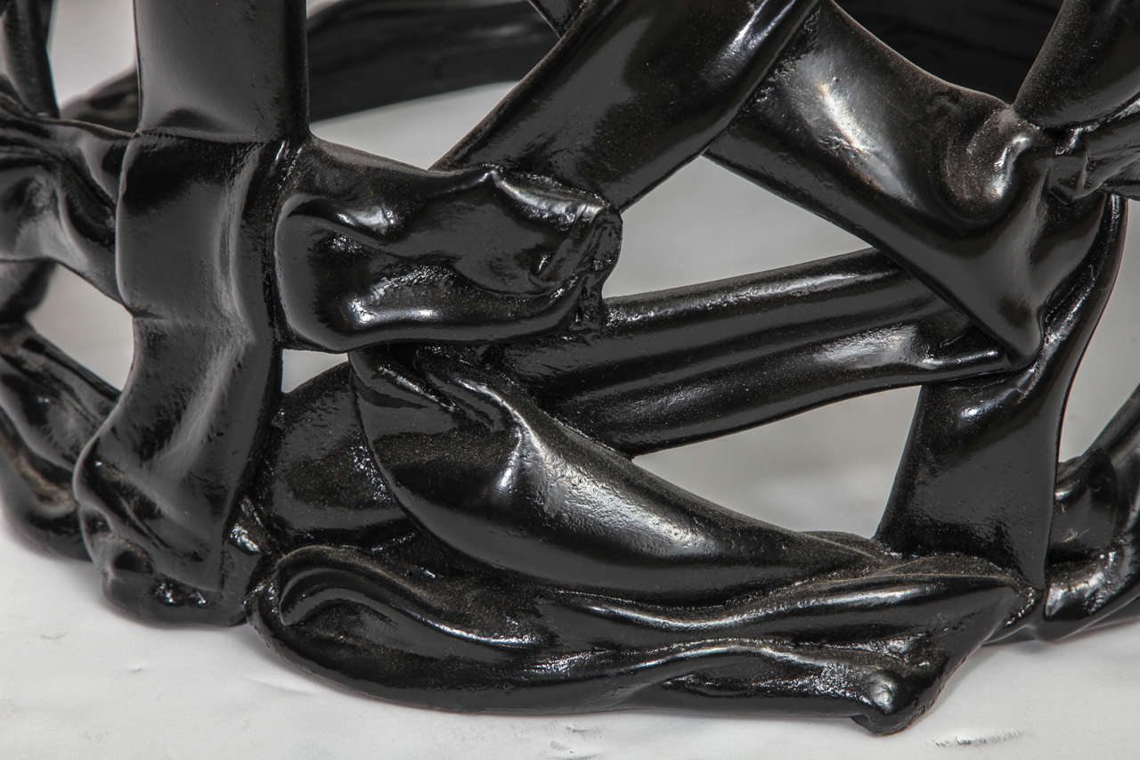 Sculptural Mid-Century Ribbon Coffee Table at 1stDibs