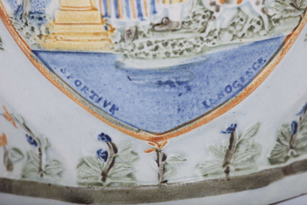 Rare Prattware Sportive Innocence Teapot at 1stDibs