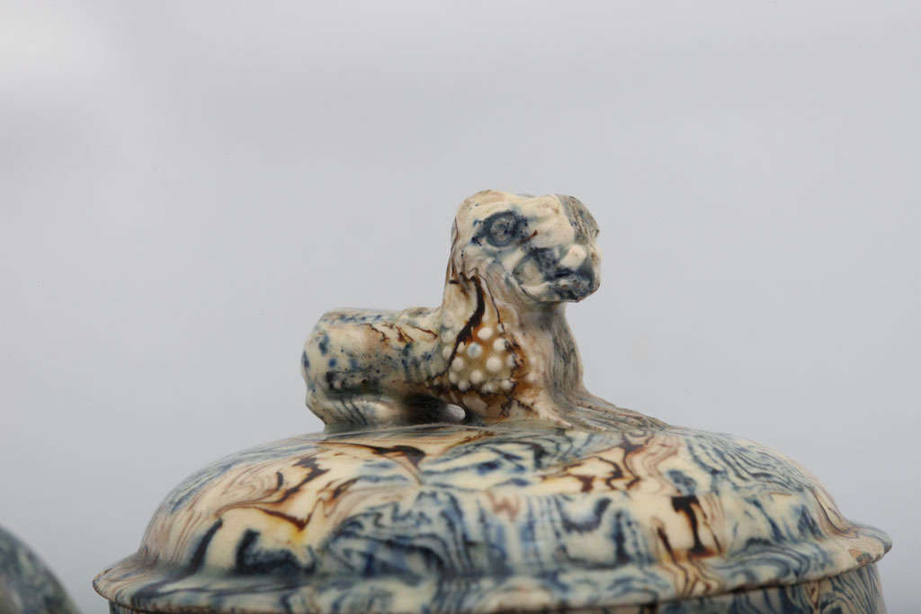 A Rare English Solid Agate Pottery Teapot at 1stDibs