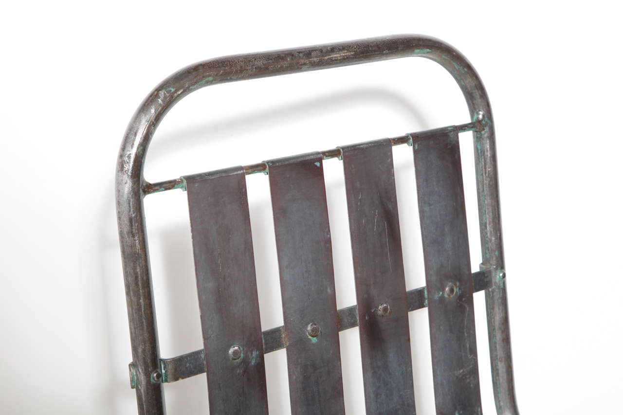 Set of Four Art Deco Steel Spring Rocker Side Chairs, circa 1930 at ...